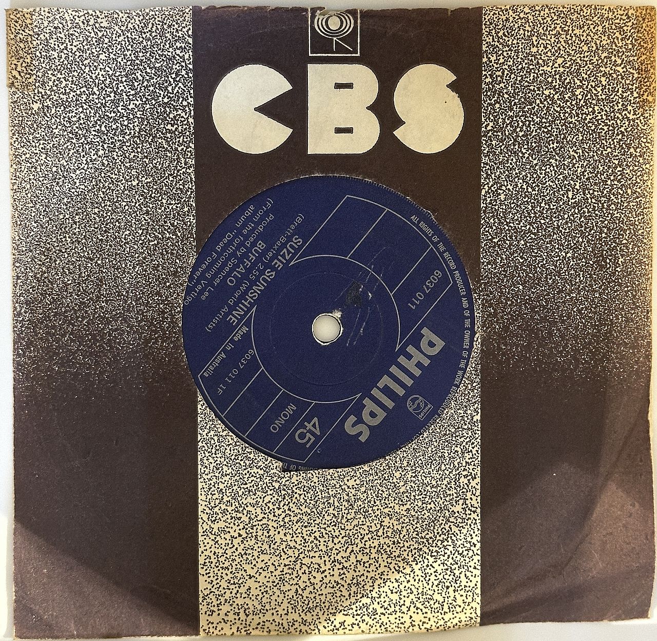 Buffalo – Suzie Sunshine 7" Single Vinyl (Used) – Rockaway Records