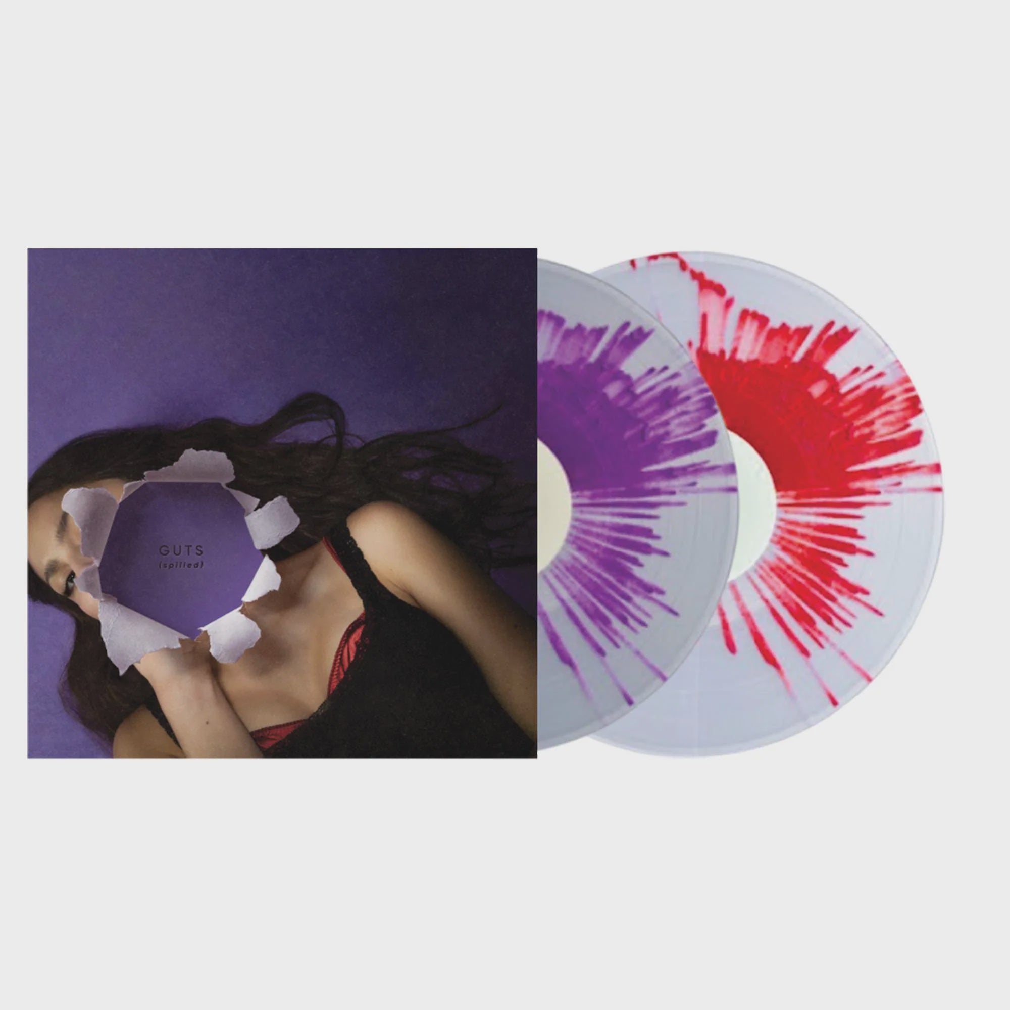 Olivia Rodrigo - GUTS (spilled) White W/ Purple & Red Splatter Coloure ...